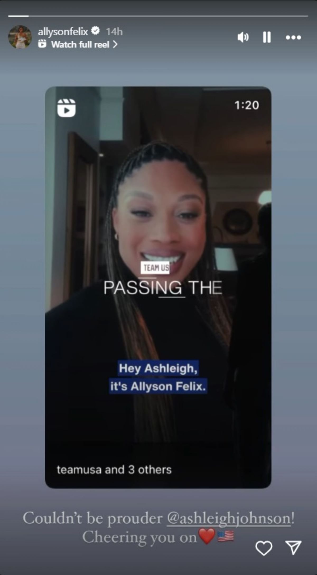 Allyson Felix proud of American water polo legend Ashleigh Johnson's participation in Paris ...