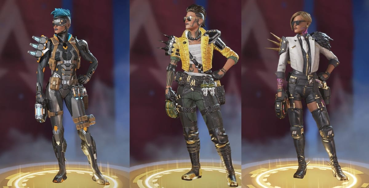 All Mad Maggie skins in Apex Legends