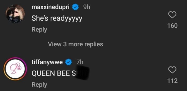 Tiffany Stratton and Maxxine Dupri react to 39-year-old WWE Superstar's recent post ahead of ...