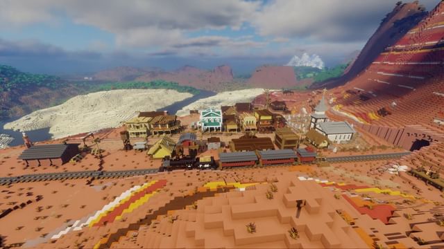 Minecraft player builds Red Dead Redemption 2-inspired Wild West town