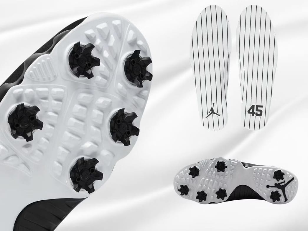 air jordan 9 barons: Air Jordan 9 Golf Barons shoes: Detailed look