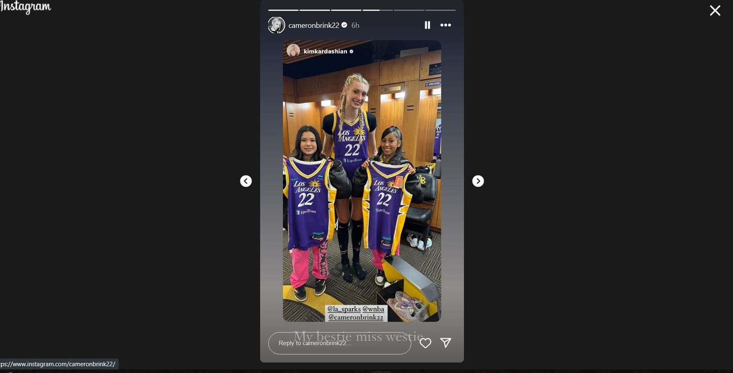 "My bestie miss Westie"— Cameron Brink links up with Kim Kardashian and ...