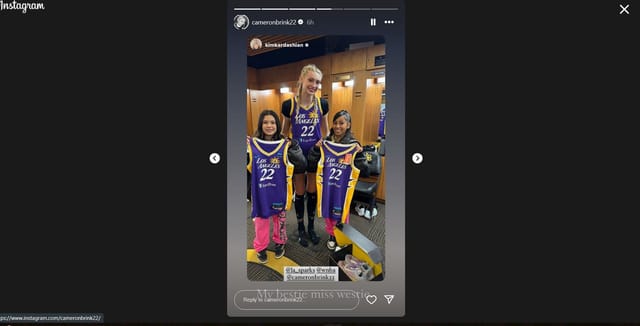 "My bestie miss Westie"— Cameron Brink links up with Kim Kardashian and ...