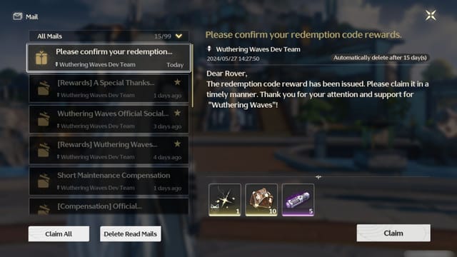 How to get free Elite Class Echo in Wuthering Waves: Epic Games Store redeem code guide