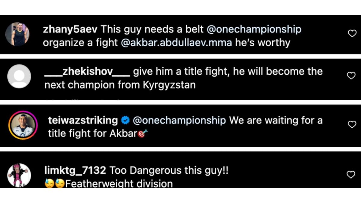 Akbar Abdullaev MMA: "This guy needs a belt" - Fans demand ONE world title shot for Kyrgyz ...