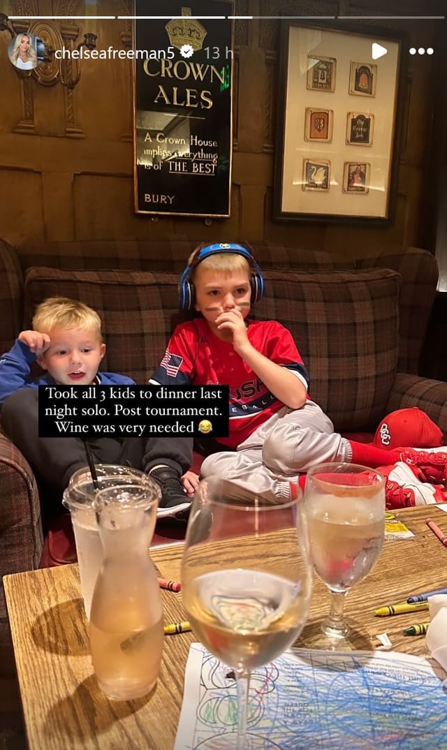 "Wine was very needed" - Freddie Freeman's wife Chelsea talks about realities of dining out solo ...