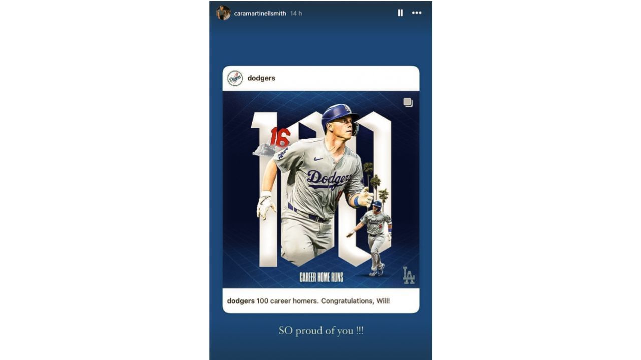 "So proud of you" - Will Smith's wife Cara celebrates Dodgers backstop ...