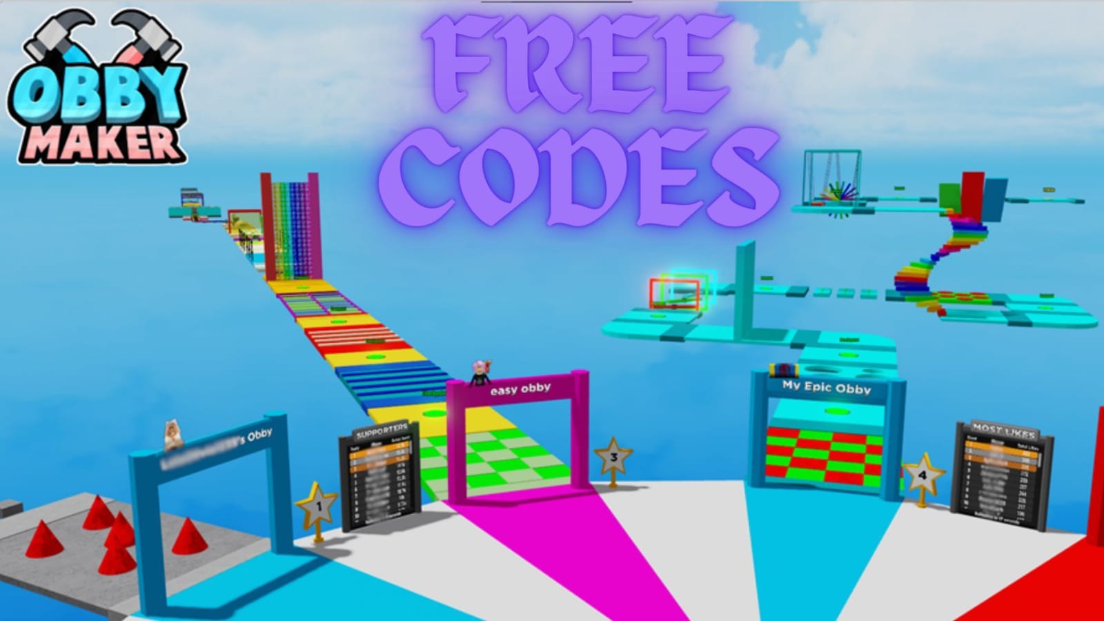 Obby Maker codes: Roblox Obby Maker Codes