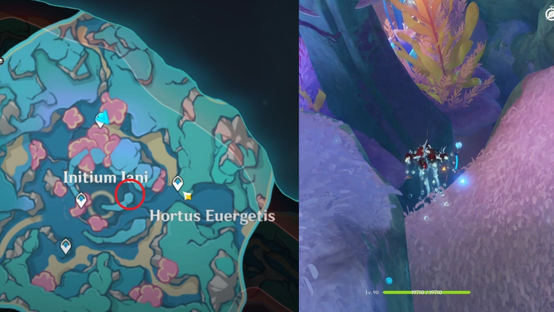 Genshin Impact Sea of Bygone Eras (west map) Hydroculus locations