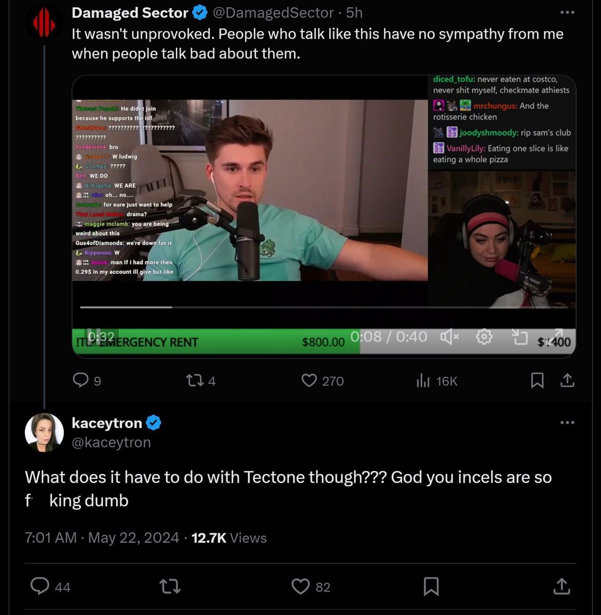 "Guy who looks like a s*x offender" - Twitch streamer Kaceytron calls ...