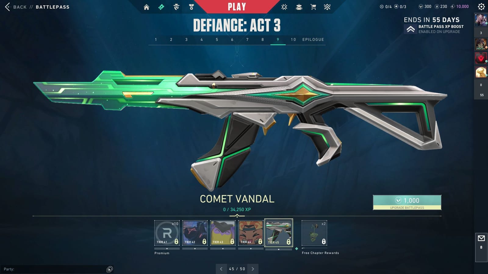 Valorant Episode 8 Act 3: All Battlepass tiers and rewards