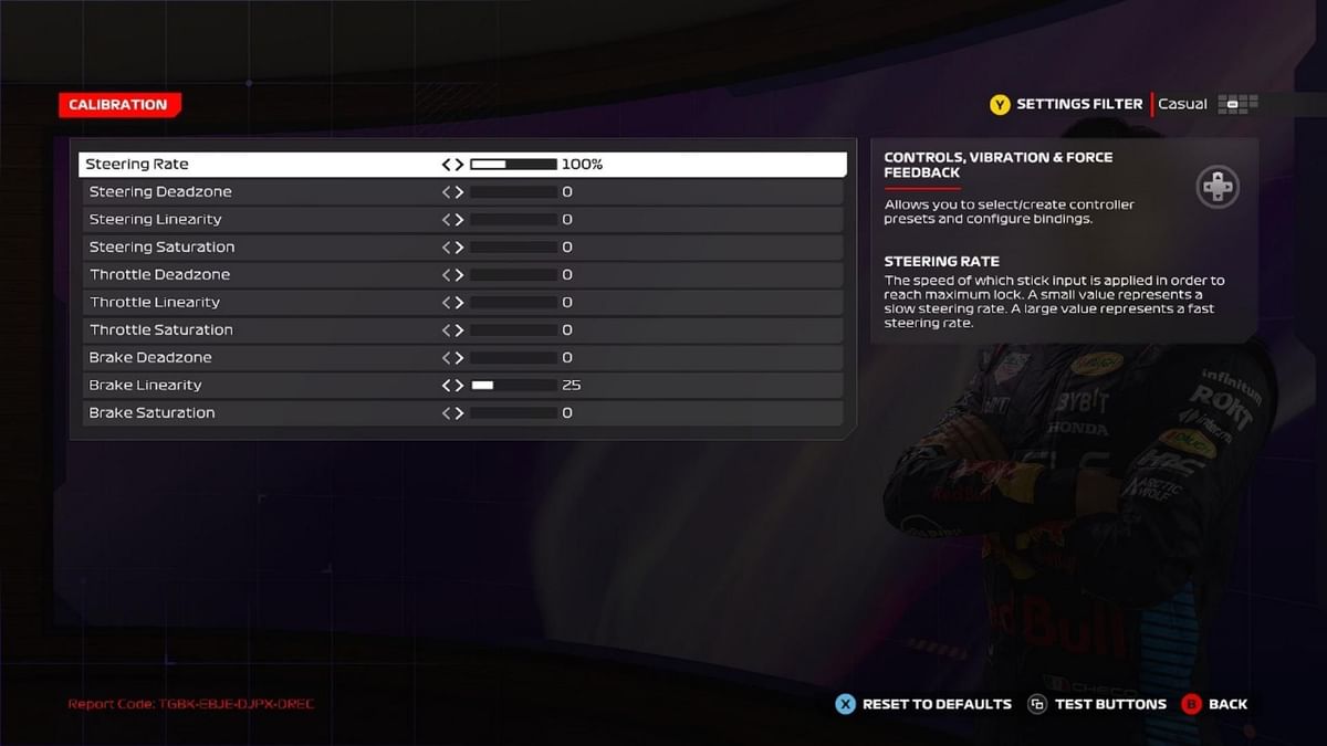 F1 24 best controller settings
