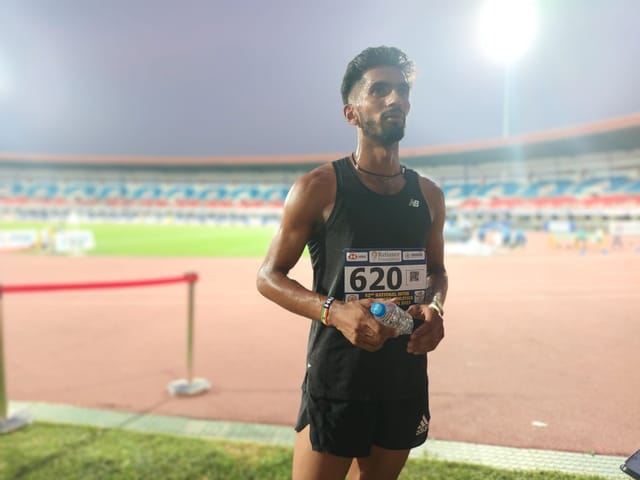 "I started running on the road since there was no track available ...