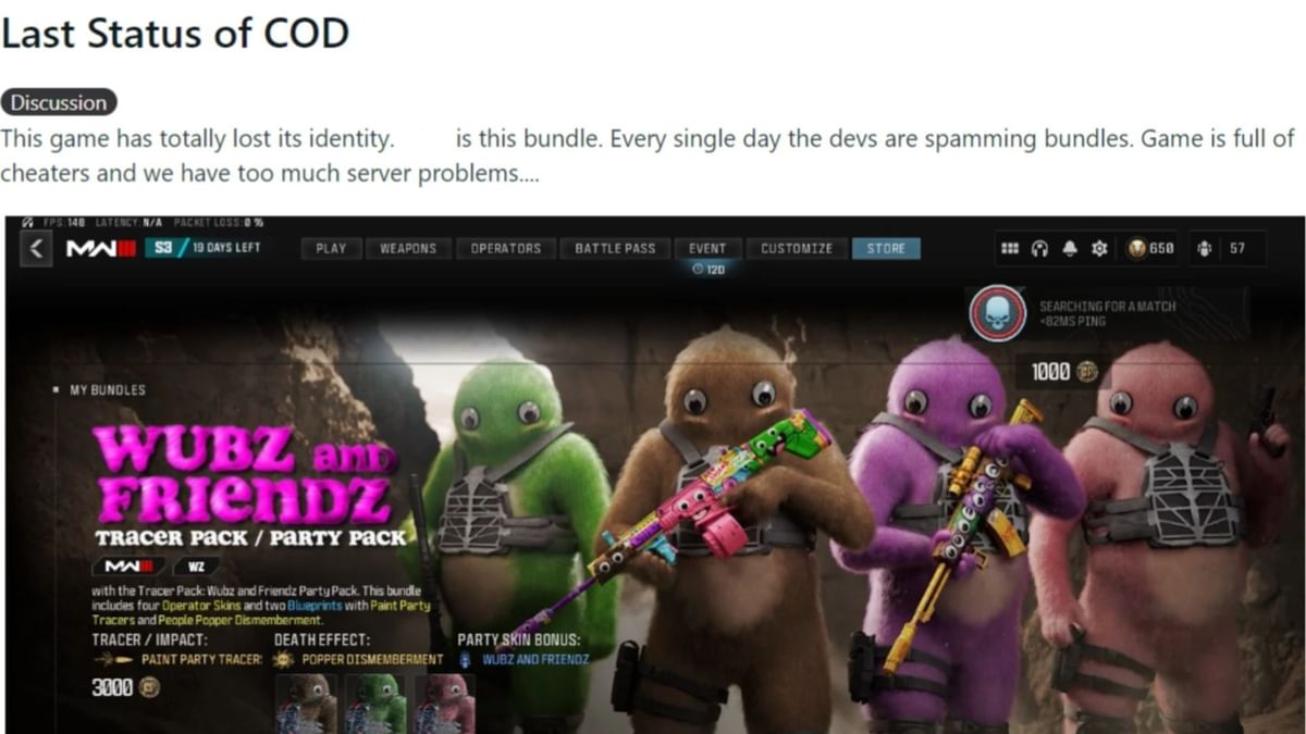 "Last status of CoD" - Warzone and MW3 players are divided over goofy ...