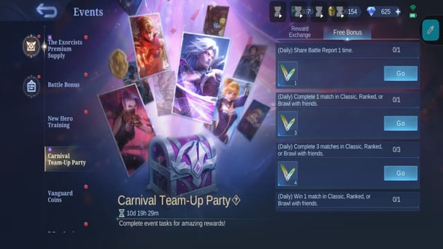 Mobile Legends Bang Bang Youth Fair Event launched in the Advance Server