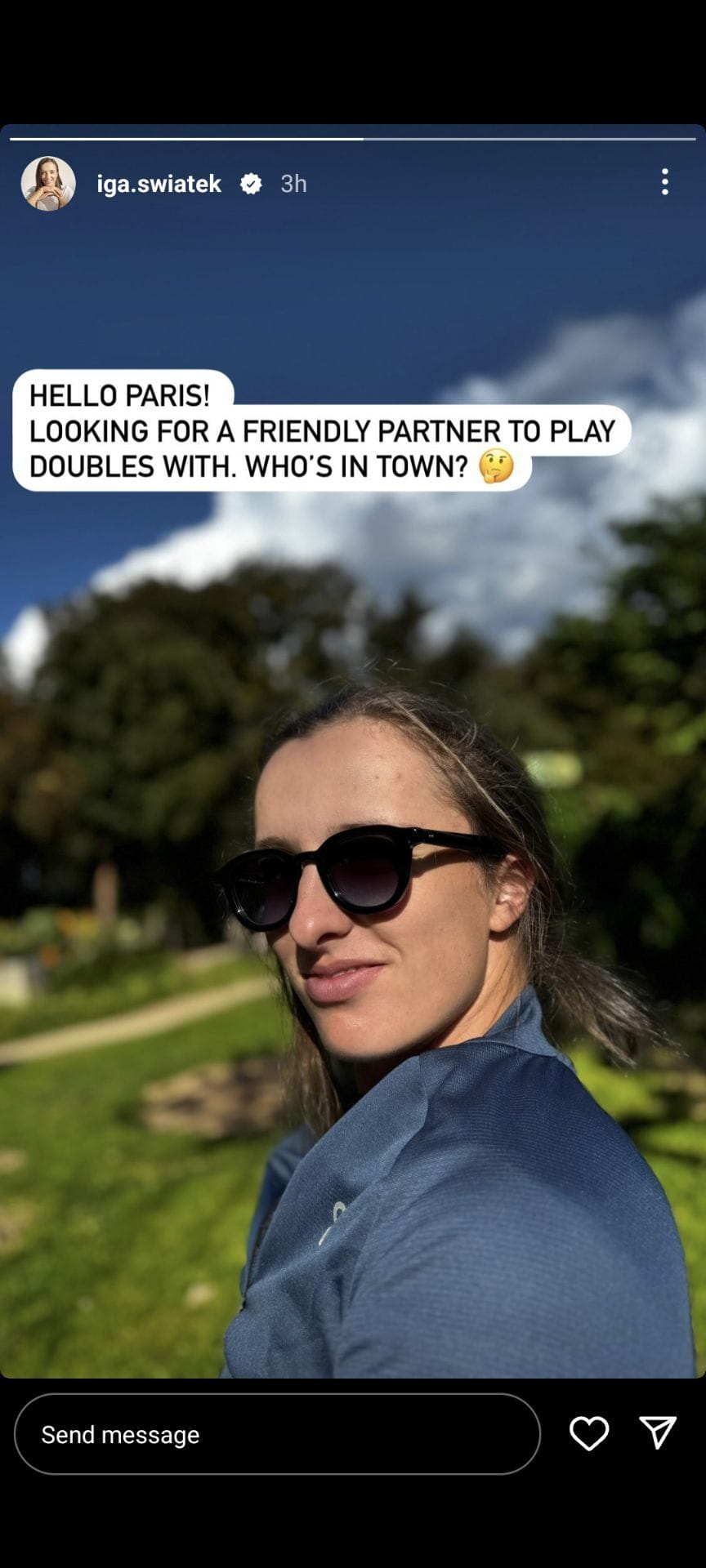 "Looking for a friendly partner" - Iga Swiatek sends out hilarious call ...