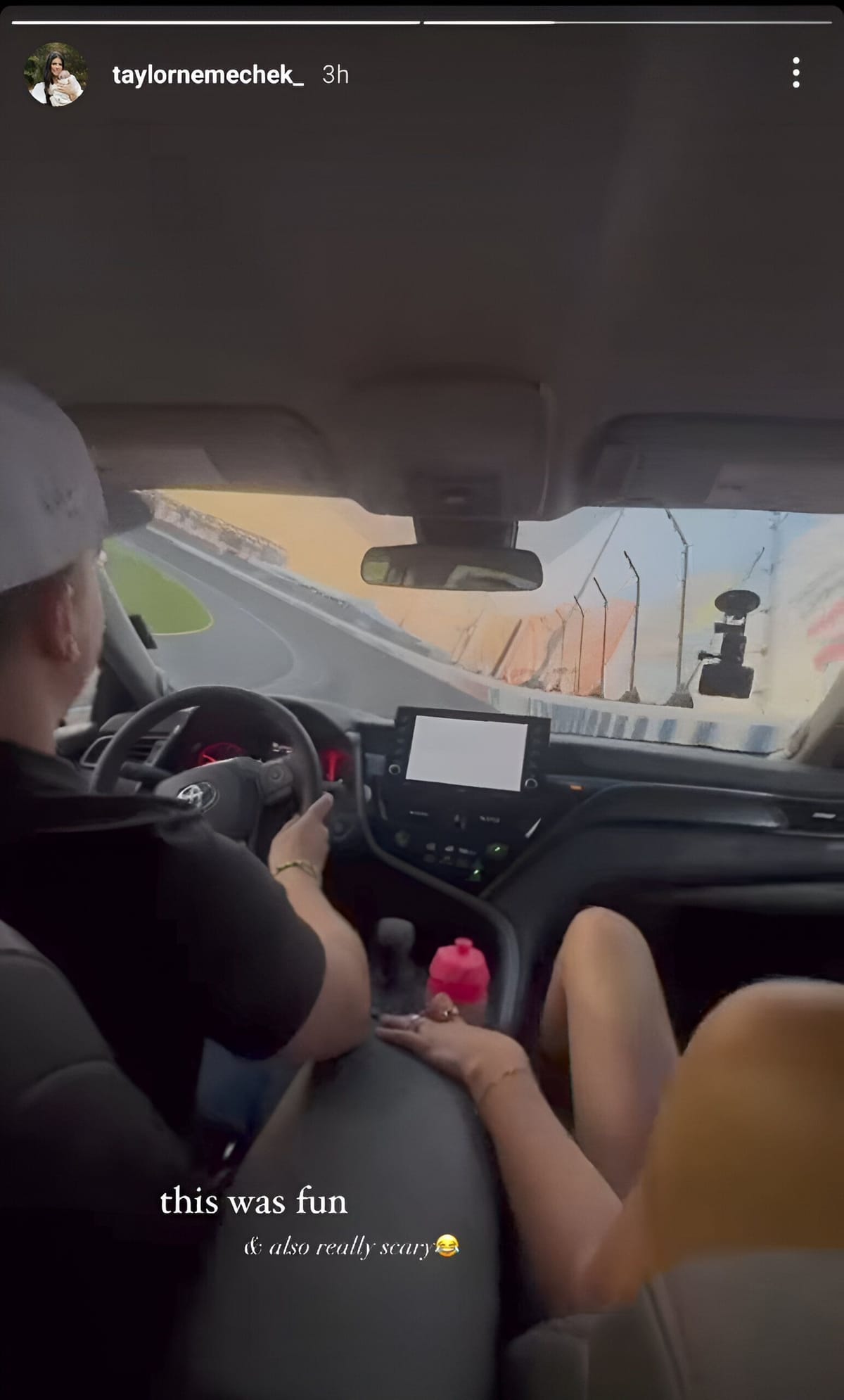 John Hunter Nemechek's wife shares "fun but scary" ride experience in ...