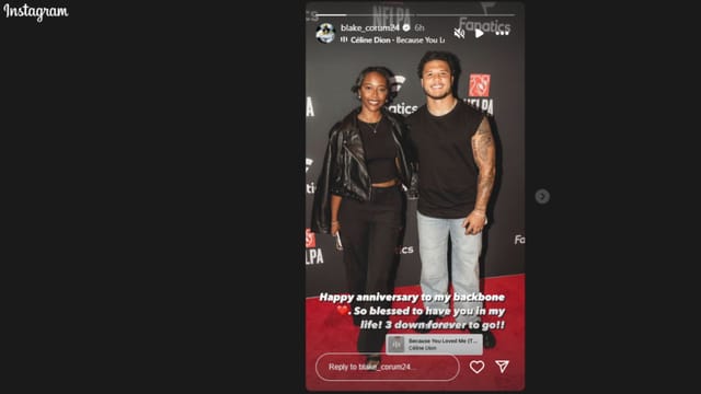 Blake Corum and girlfriend Makiah Shipp celebrate memorable third ...