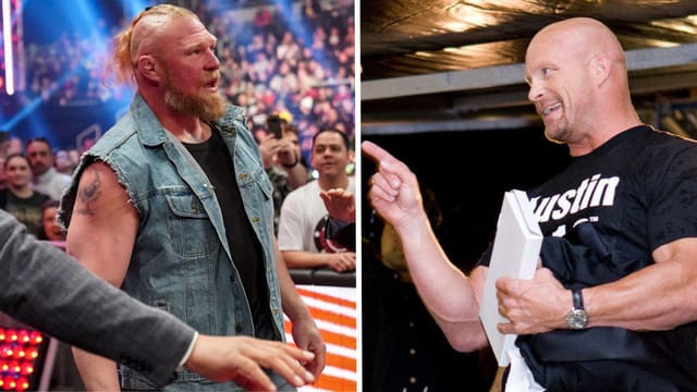 How did Brock Lesnar react to Stone Cold Steve Austin leaving WWE ...