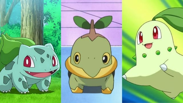 All Grass-type Starter Pokemon, ranked