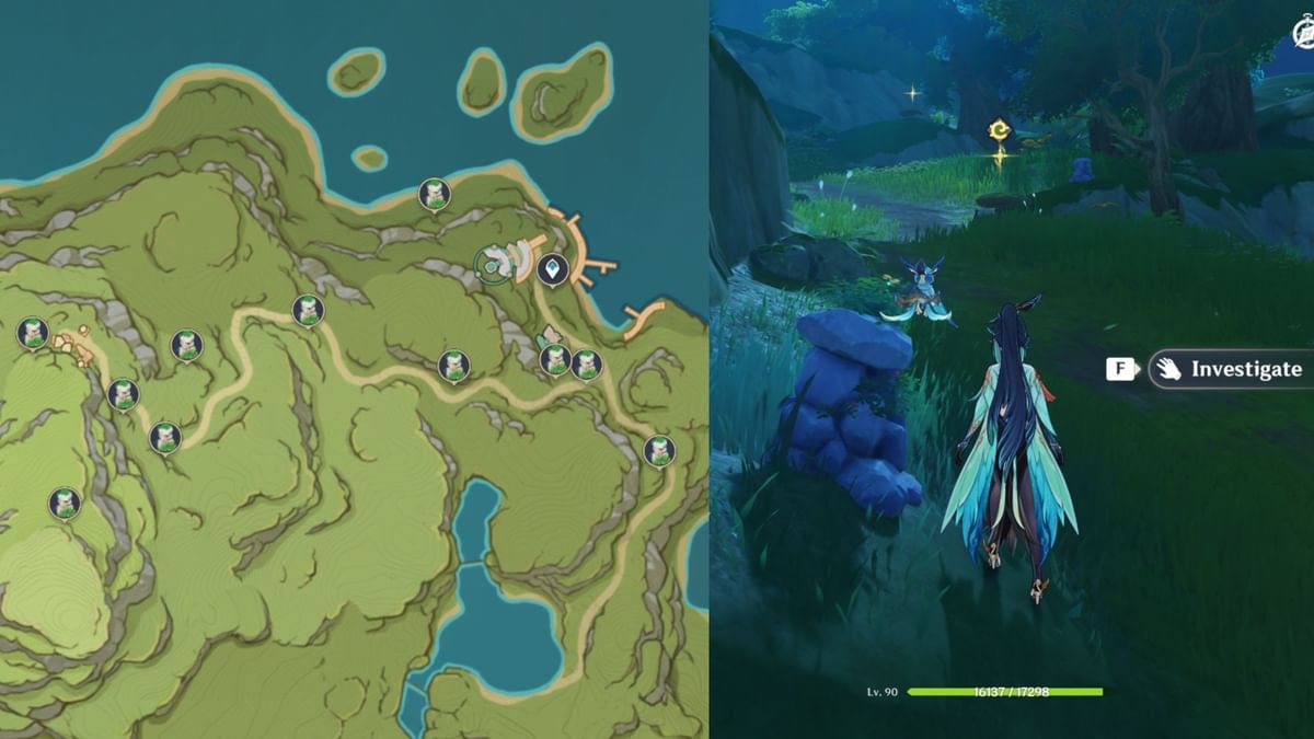 Genshin Impact Bayda Harbor chest locations and explorable items