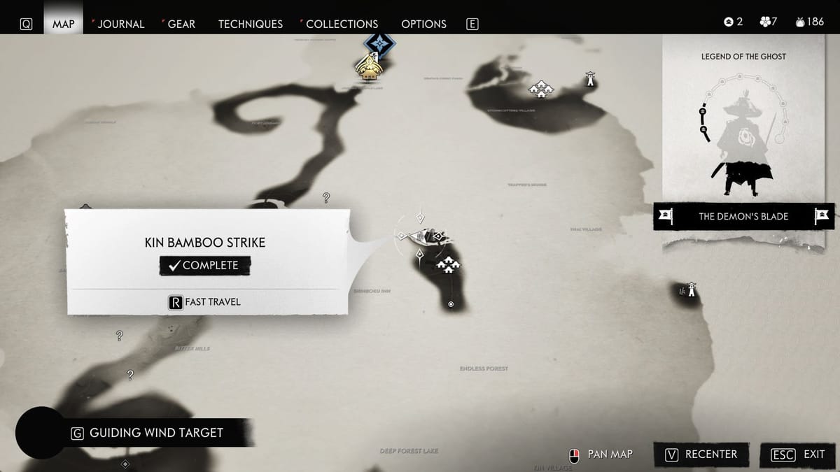 All bamboo strike locations in Ghost of Tsushima