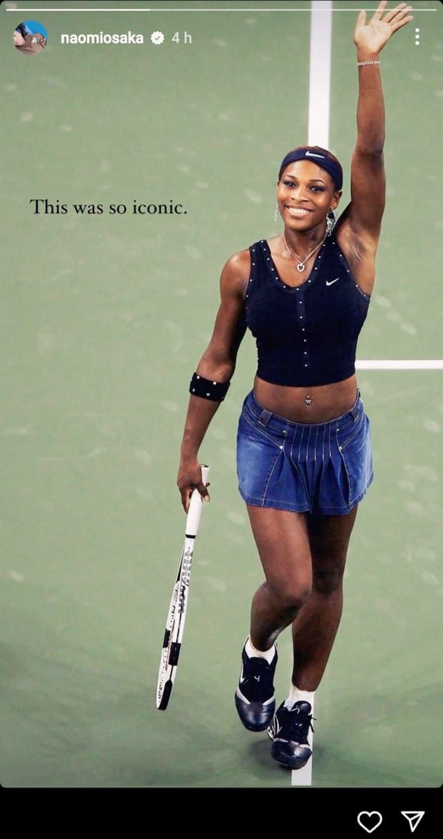 Naomi Osaka fondly reminisces about Serena Williams’ "iconic" denim ...
