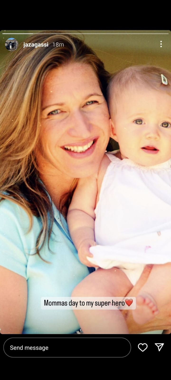 "To my super hero" - Andre Agassi and Steffi Graf's daughter Jaz sends ...