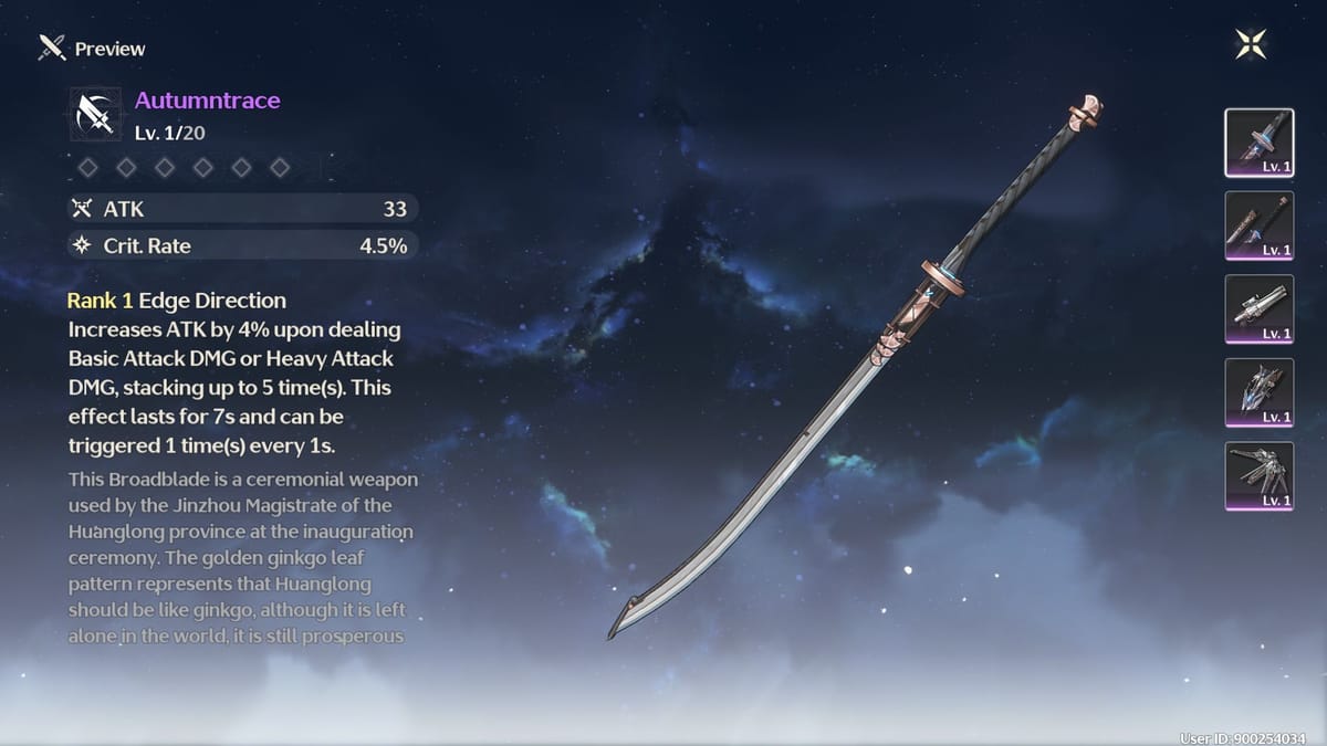 Best weapons for Jinhsi in Wuthering Waves
