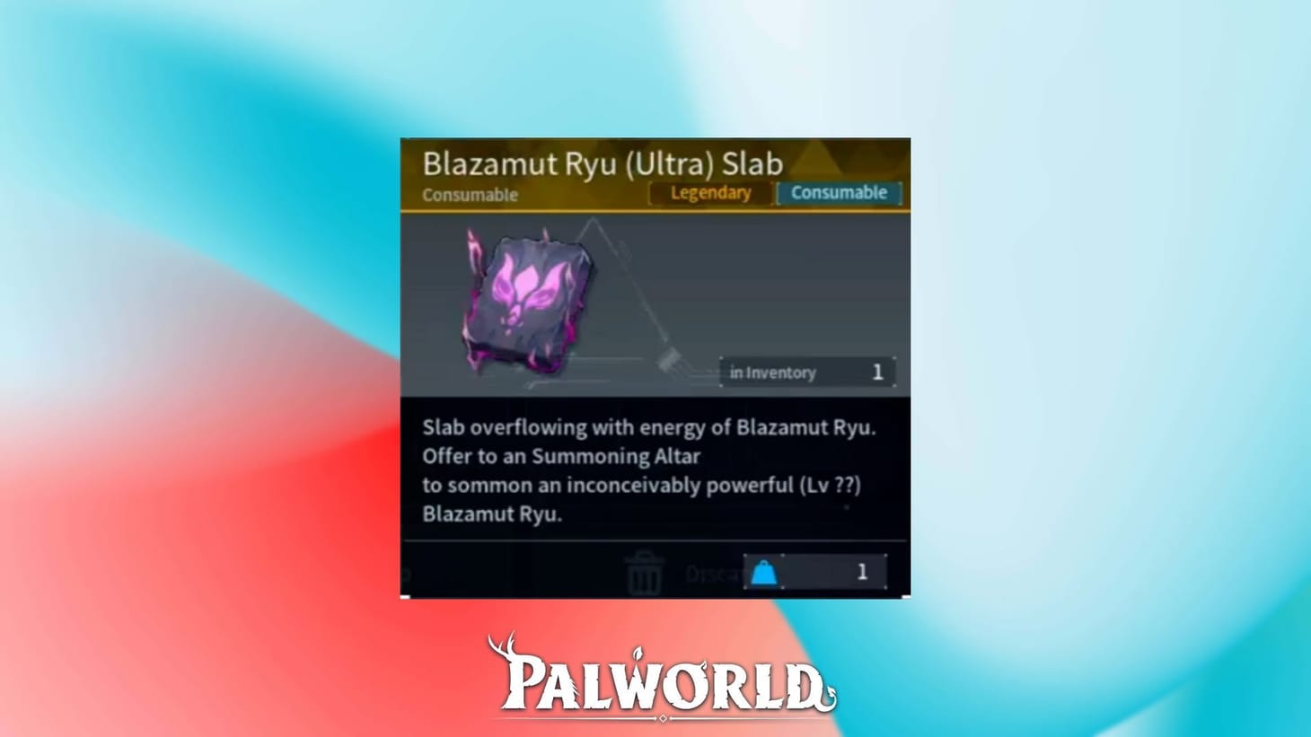 Is there Libero/Ultra variant for Blazamut Ryu in Palworld Raids?