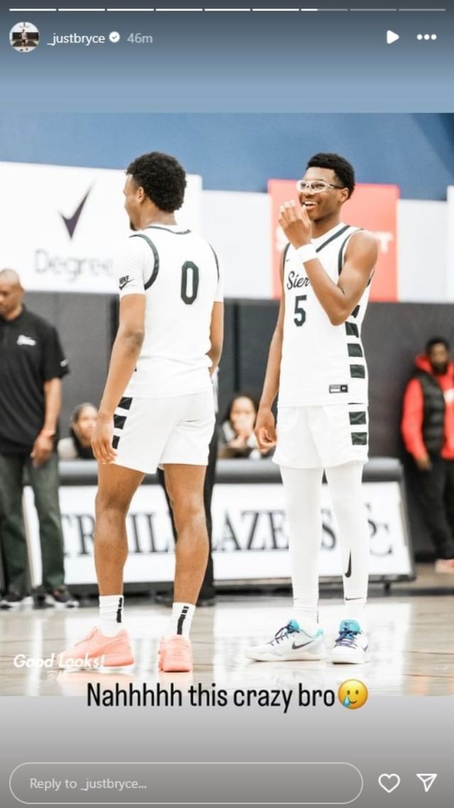 "Naaahhh this is crazy bro" - Bryce James left speechless at chance for ...