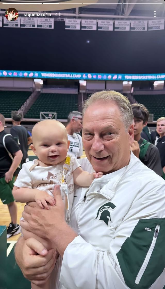 In photos: Michigan State HC Tom Izzo poses with granddaughter at her ...
