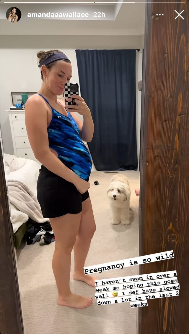 "Haven't swam in over a week" - Bubba Wallace's wife Amanda gets real about pregnancy