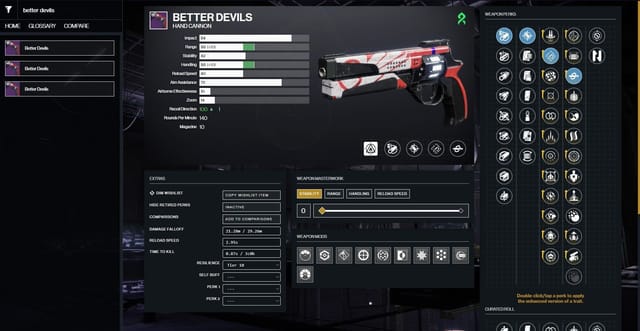 Better Devils god roll guide for Destiny 2 PvP and PvE
