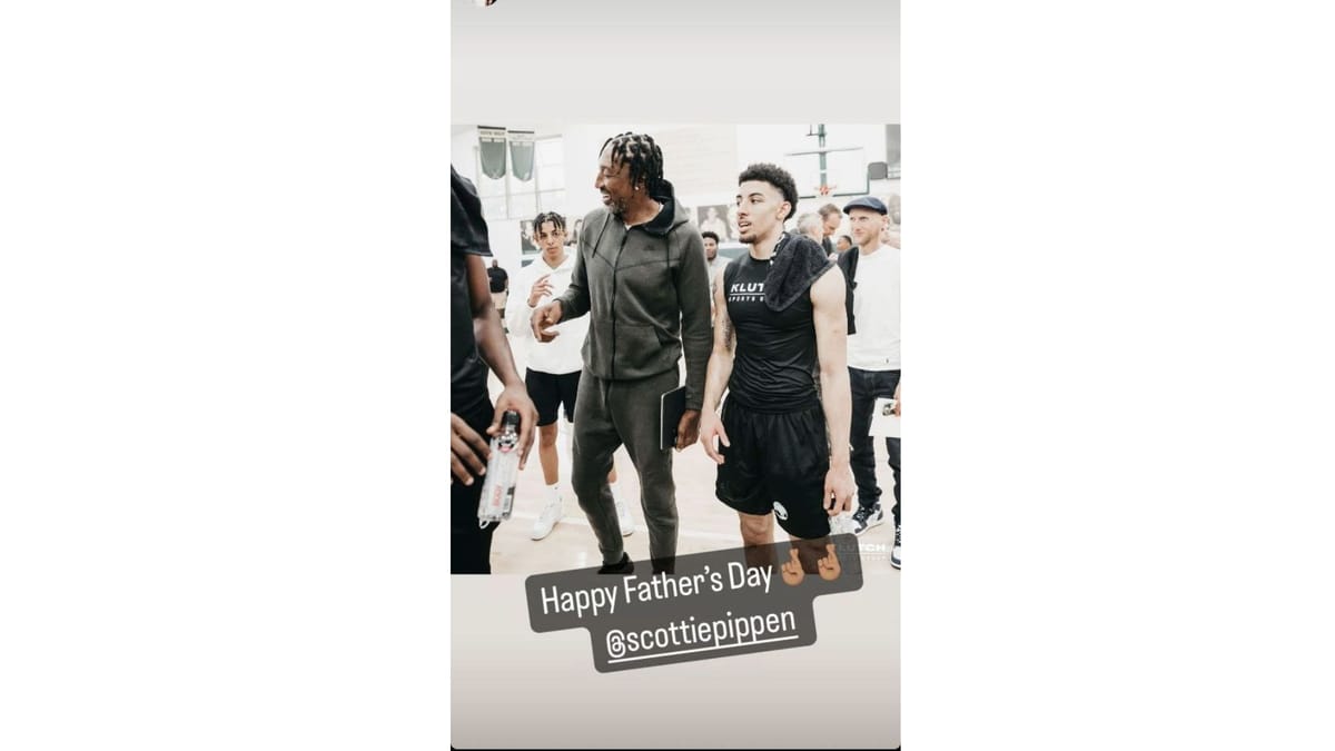 In Photos: Scottie Pippen gets picture-perfect Father's Day tribute ...