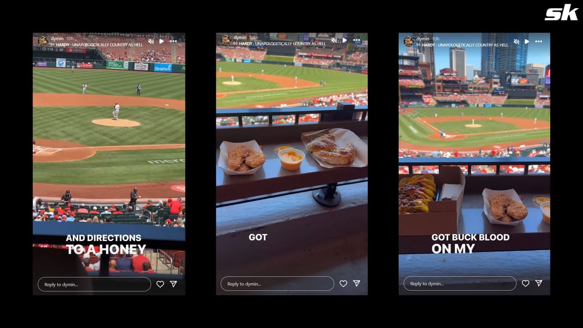 In Photos: Lance Lynn's wife Dymin indulges in ballpark treats while ...