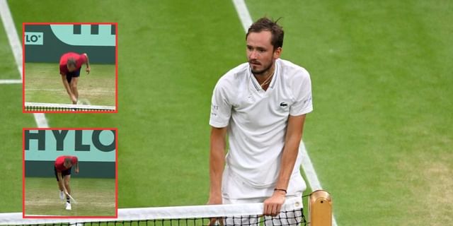 WATCH: Daniil Medvedev takes his frustration out on the grass at Halle ...