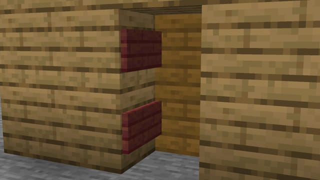 How to make a secret door using paintings in Minecraft