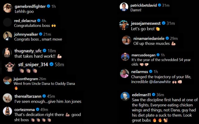 "That takes hard work" - Fighters and fans blown away as Dana White ...