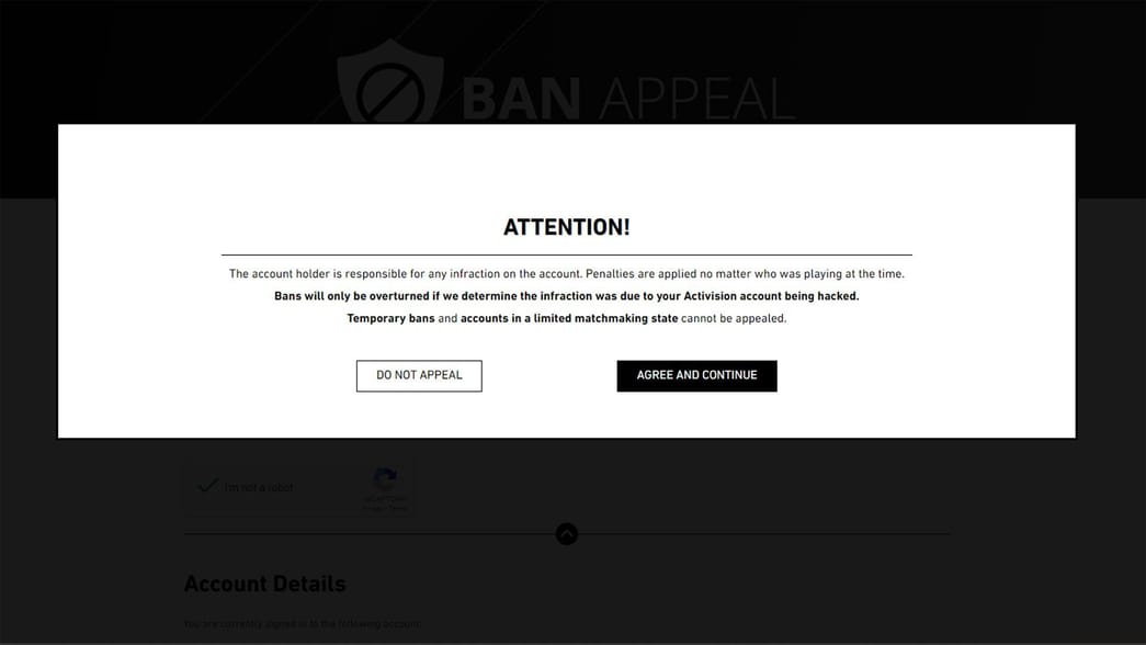How to appeal a ban in Warzone