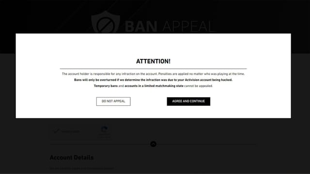 How to appeal a ban in Warzone