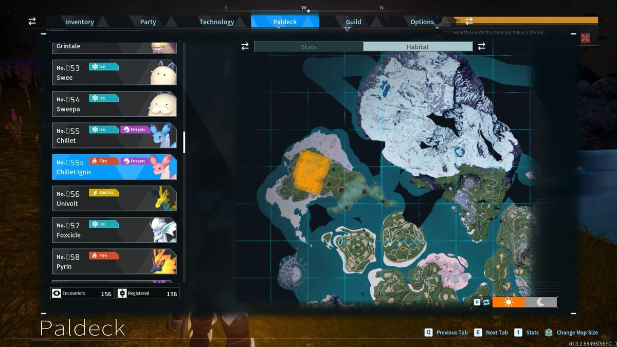 Chillet Ignis in Palworld: Where to find, partner skill, item drops ...