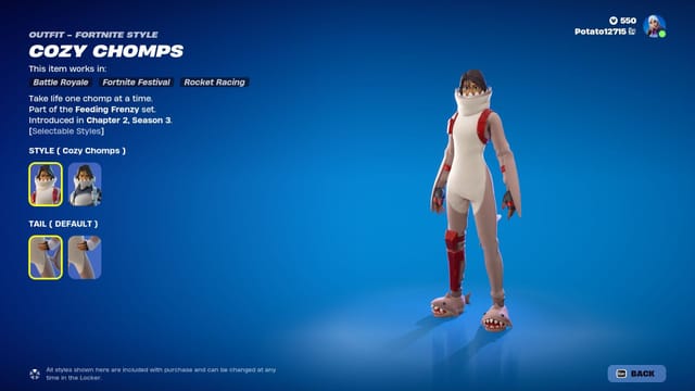 How to get Cozy Chomps and Comfy Chomps skins in Fortnite