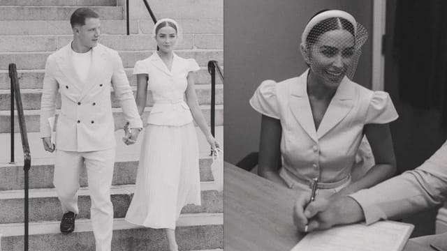 IN PHOTOS: Christian McCaffrey and Olivia Culpo sign marriage license ...
