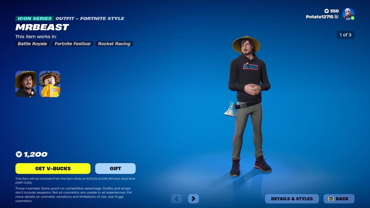 How to get MrBeast skin in Fortnite