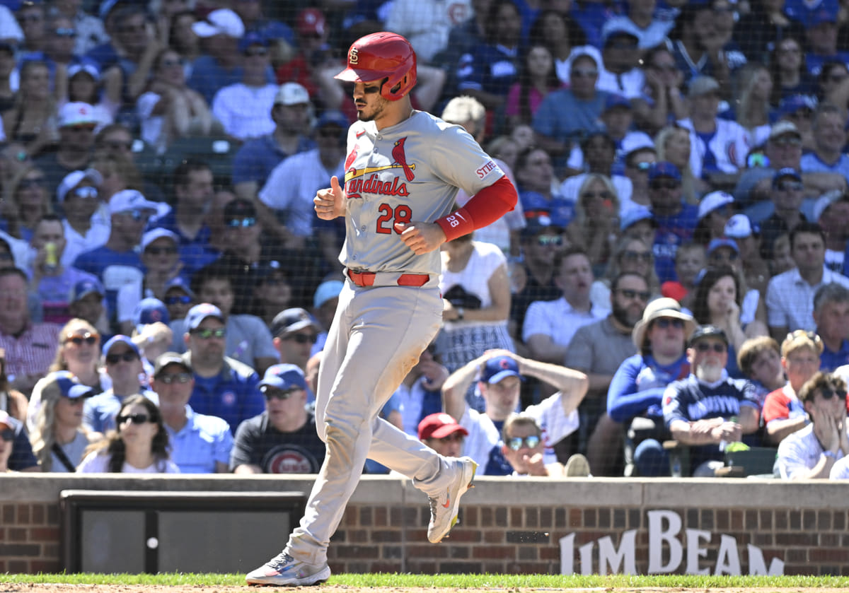 WATCH: Cardinals star Nolan Arenado crumples after being hit by pitch