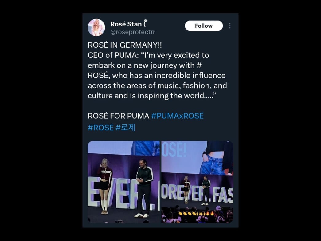 BLACKPINK Rosé officially appointed as the newest ambassador for the ...