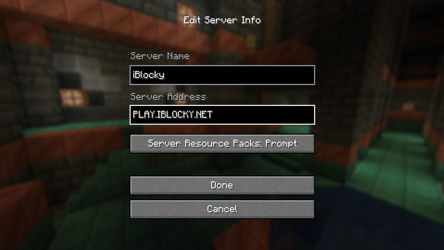 Minecraft iBlocky server: How to join