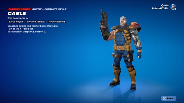 How to get Psylocke, Domino, and Cable (X-Force) skins in Fortnite
