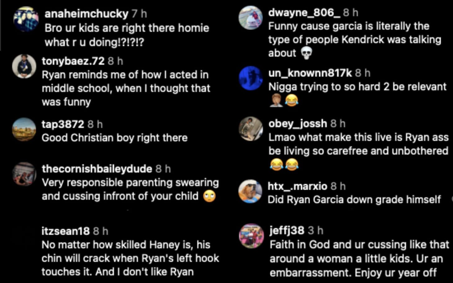 "Swearing and cussing in front of your child" - Fans react as Ryan ...
